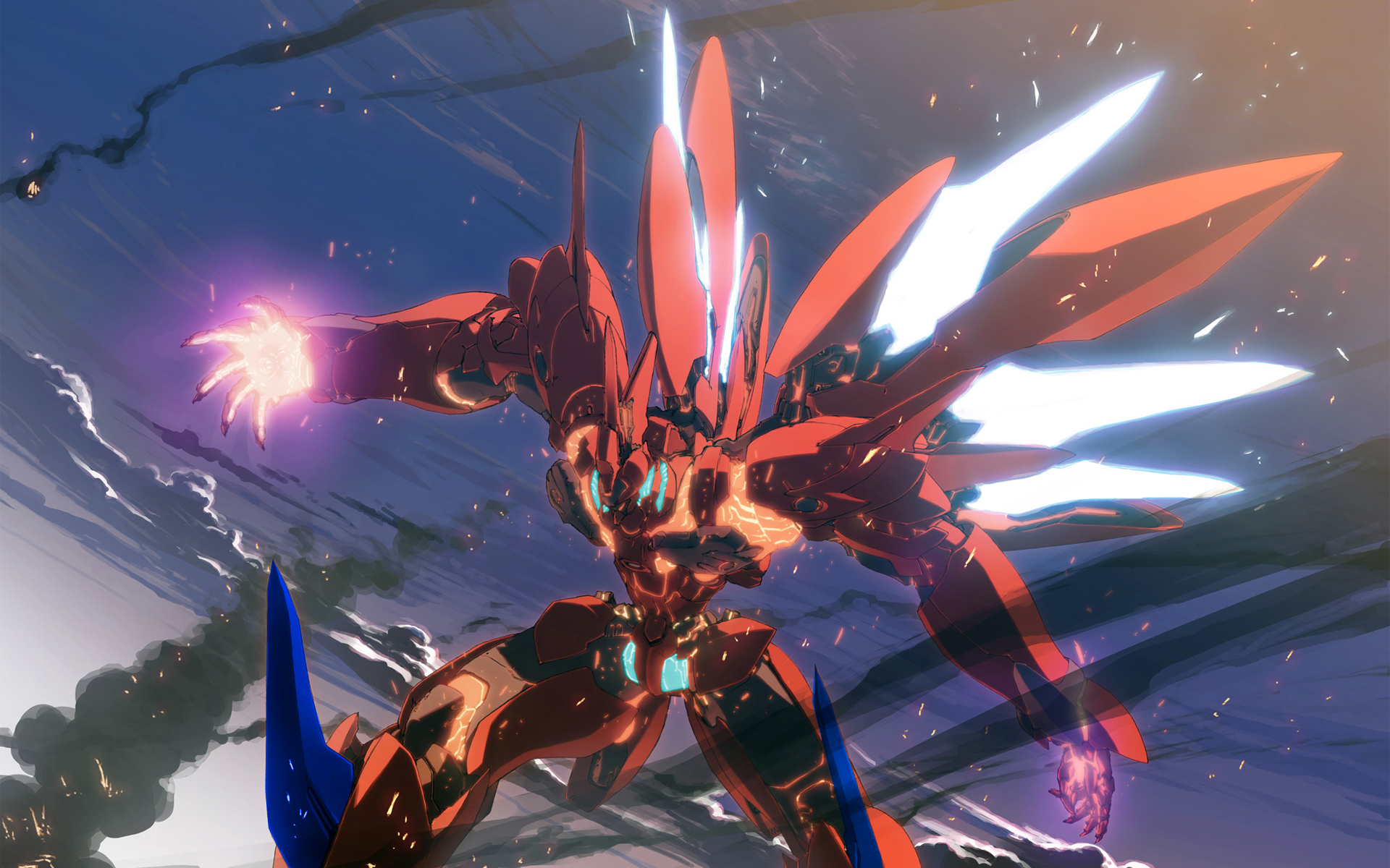 Image Wings Robots Futuristic Mecha Xenogears Desktop 1920x1200 Hd