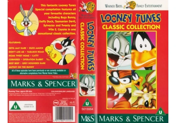 Looney Tunes Classic Collection (Marks and Spencer UK VHS) | Looney ...