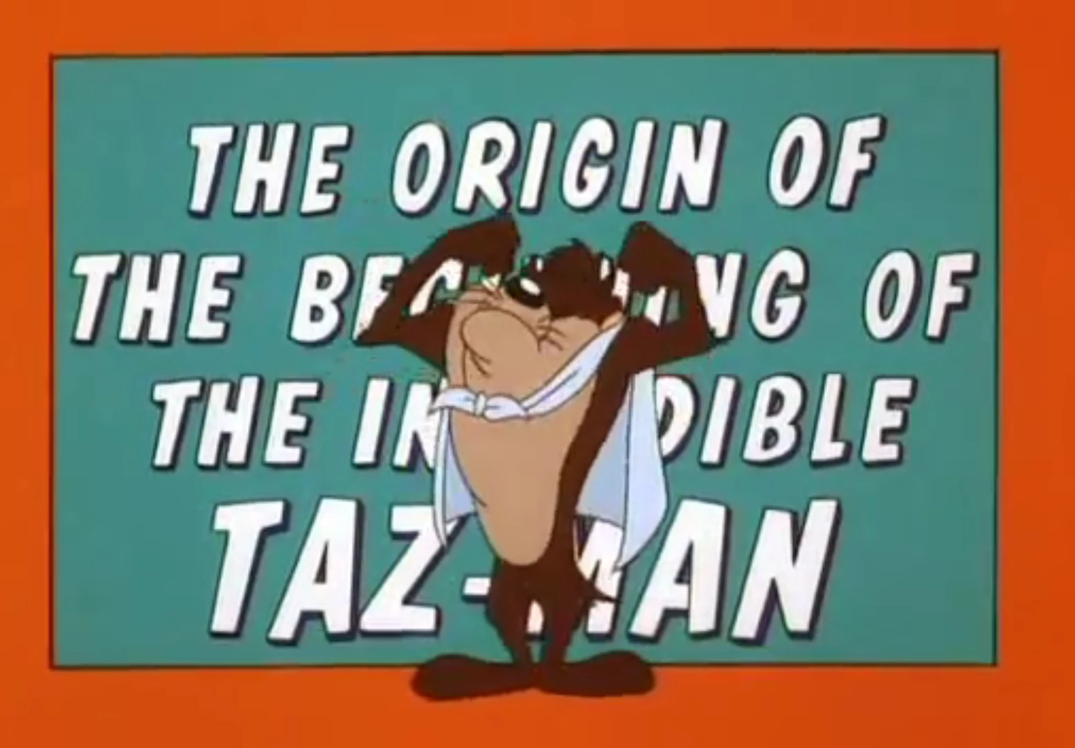The Origin of the Beginning of the Incredible Taz-Man | Looney Tunes ...
