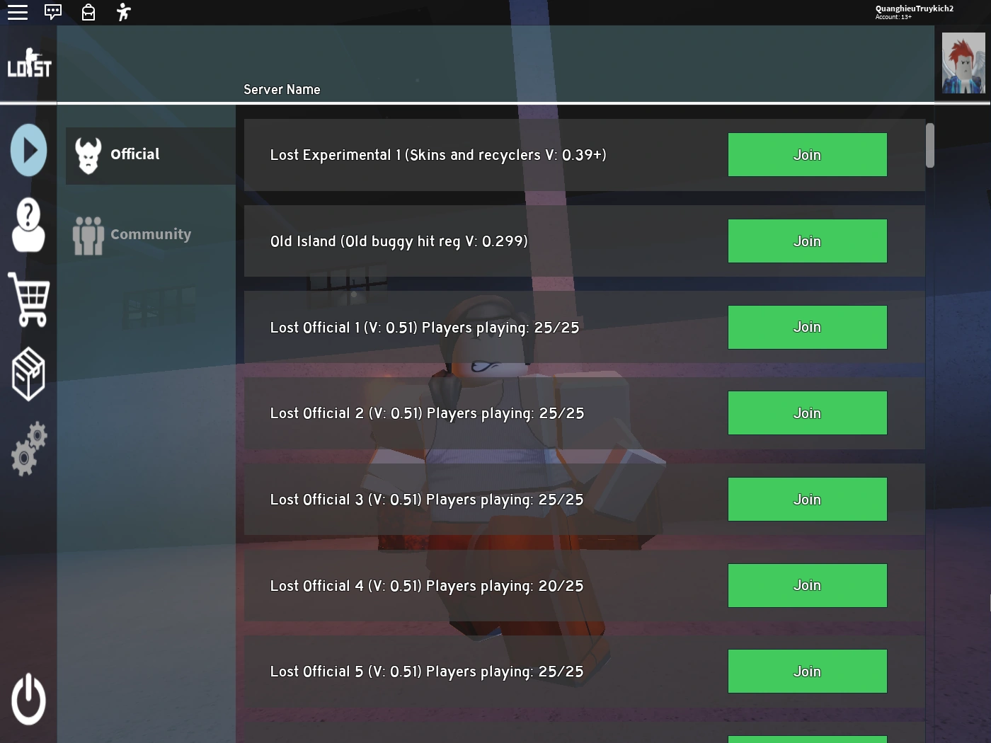 Start Menu | Lost (Roblox) Wiki | Fandom