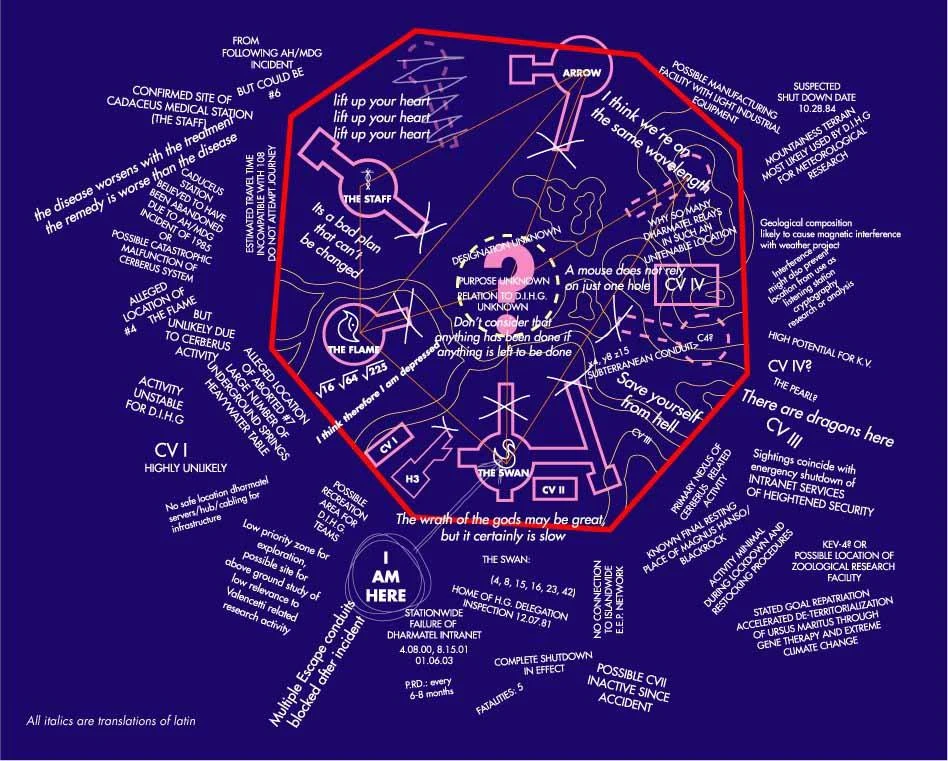 Production Black Light Map and Swan Blueprints : r/lost