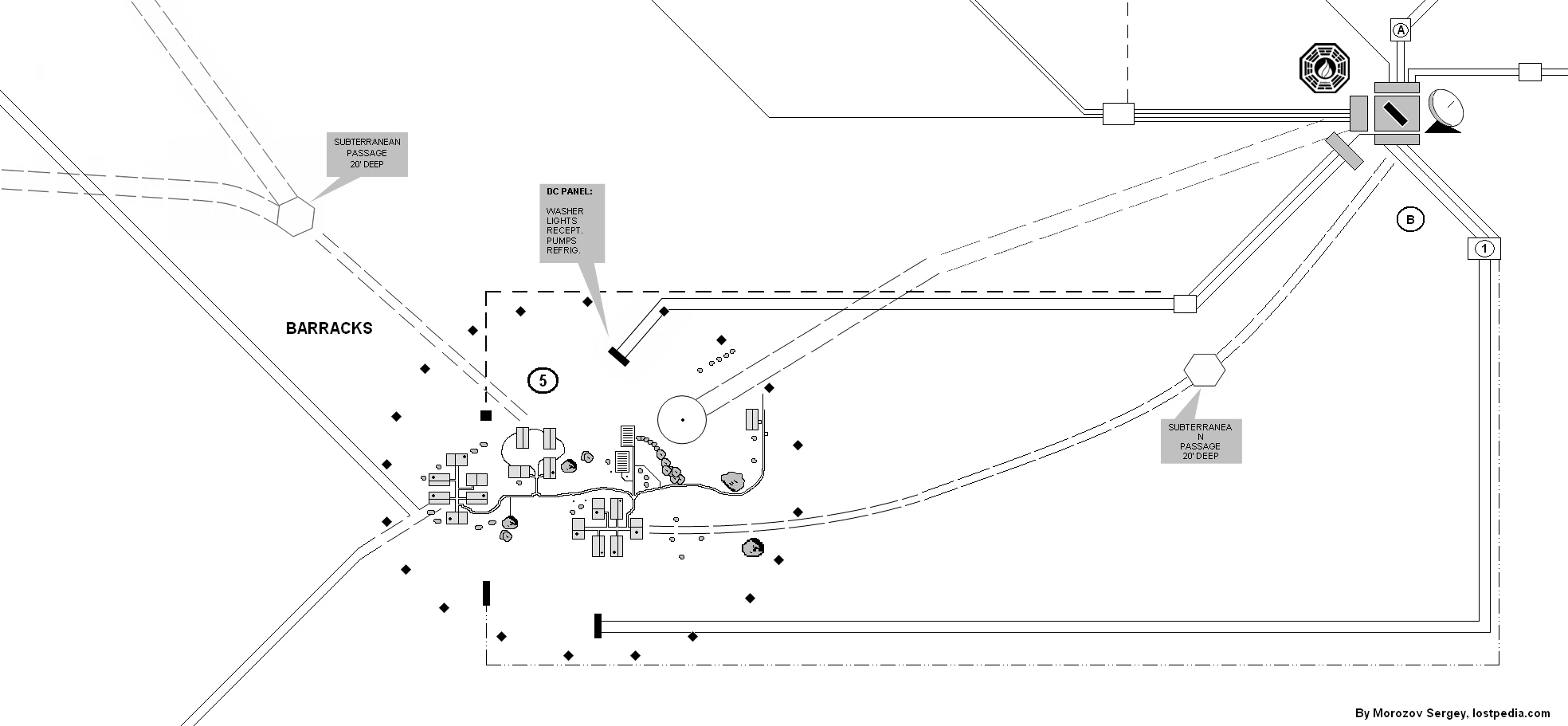 Image - Barracks-map.jpg | Lostpedia | FANDOM powered by Wikia