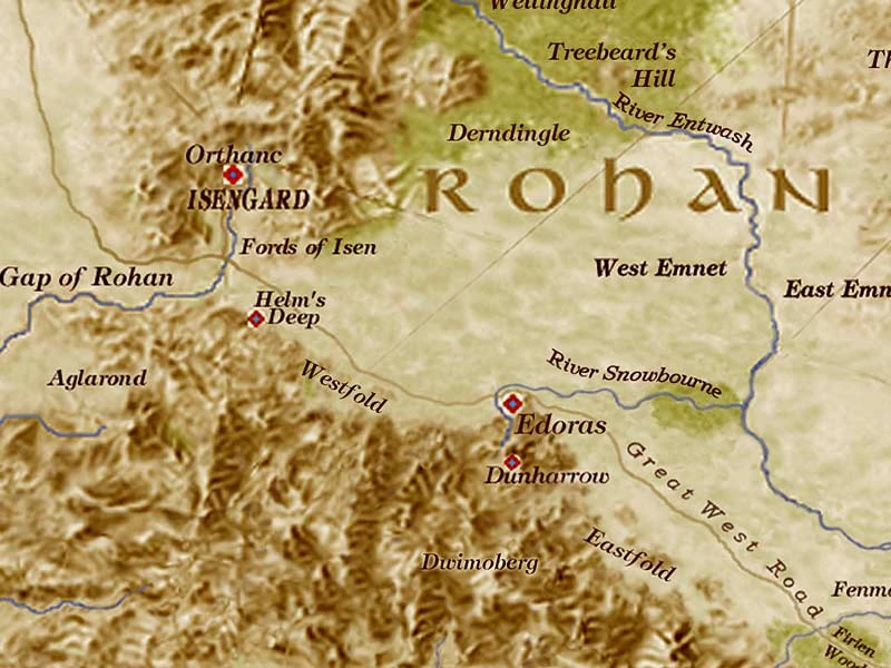 Bild - Rohan Map.jpg | Der Herr der Ringe Wiki | FANDOM powered by Wikia