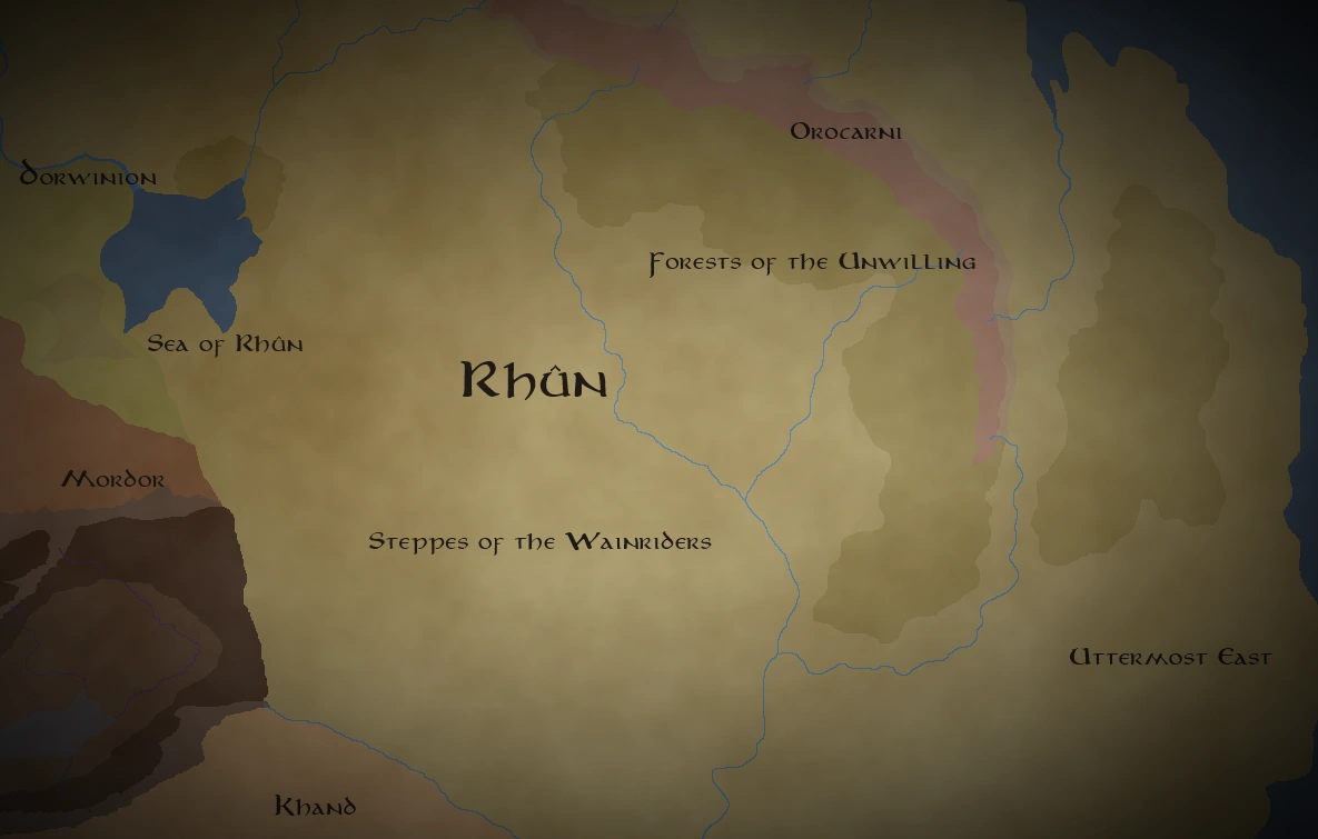 Image - Rhûn Map.png | The Lord of the Rings Minecraft Mod Wiki ...