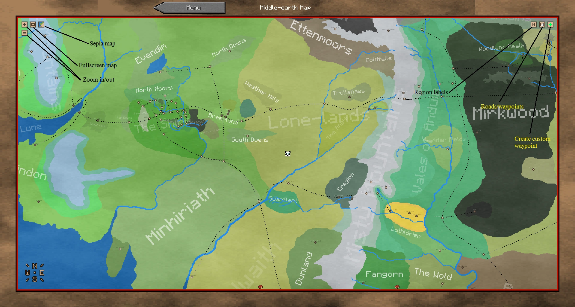 Menu | The Lord of the Rings Minecraft Mod Wiki | Fandom