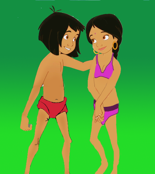 Image Mowgli And Shanti 829292394994 Png Love Interest Wiki