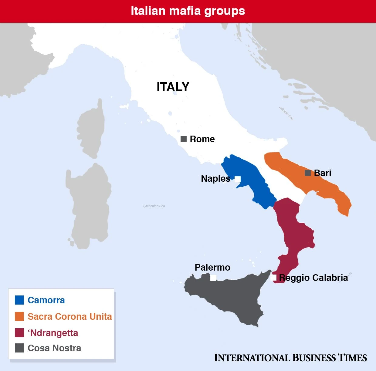 Italian mafia: Who are Cosa Nostra, Camorra, 'Ndrangheta and Sacra ...