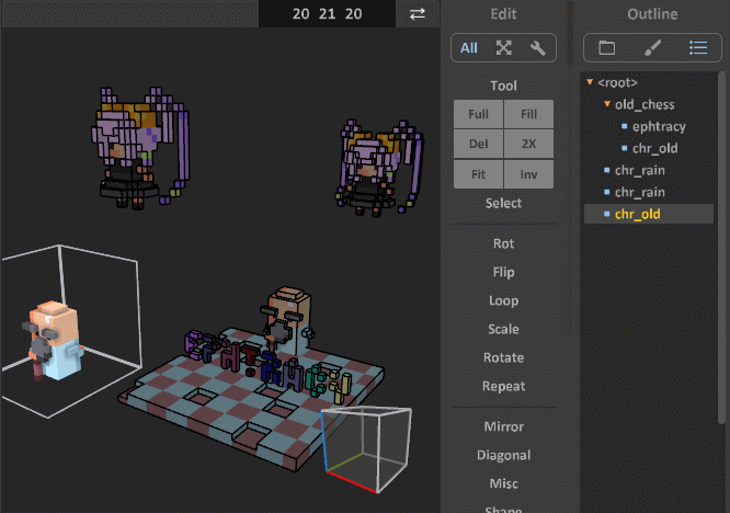 Project list (interface) | MagicaVoxel Wiki | Fandom
