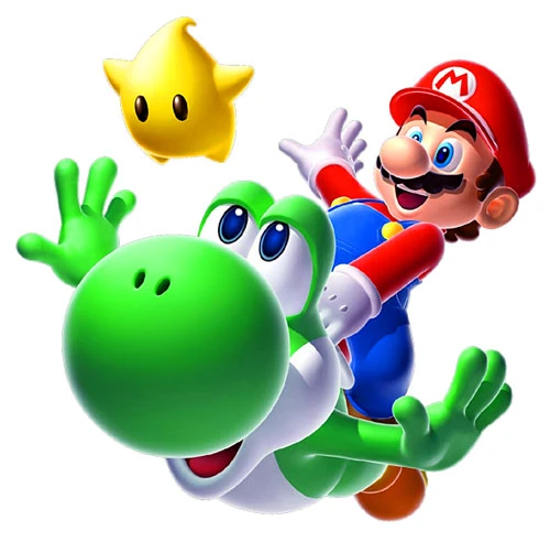 Imagen - Super mario galaxy 2 art de Yoshi y Mario .jpg | Super Mario ...