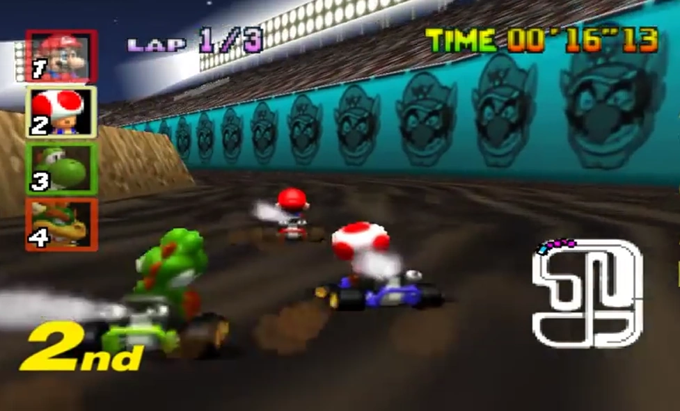 Wario Stadium (N64) | Mario Kart Racing Wiki | FANDOM powered by Wikia