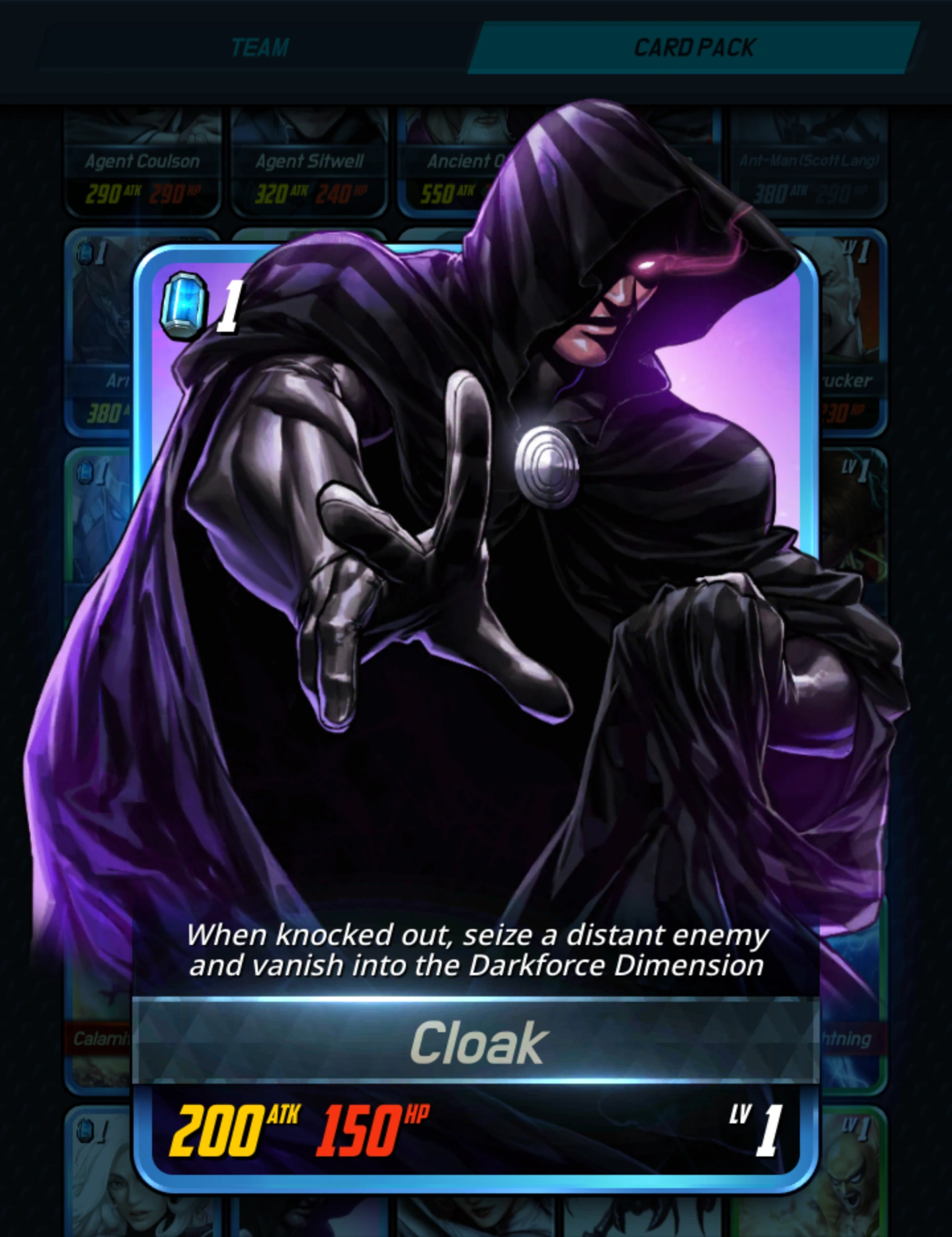 Cloak | Marvel Battle Lines Wiki | Fandom