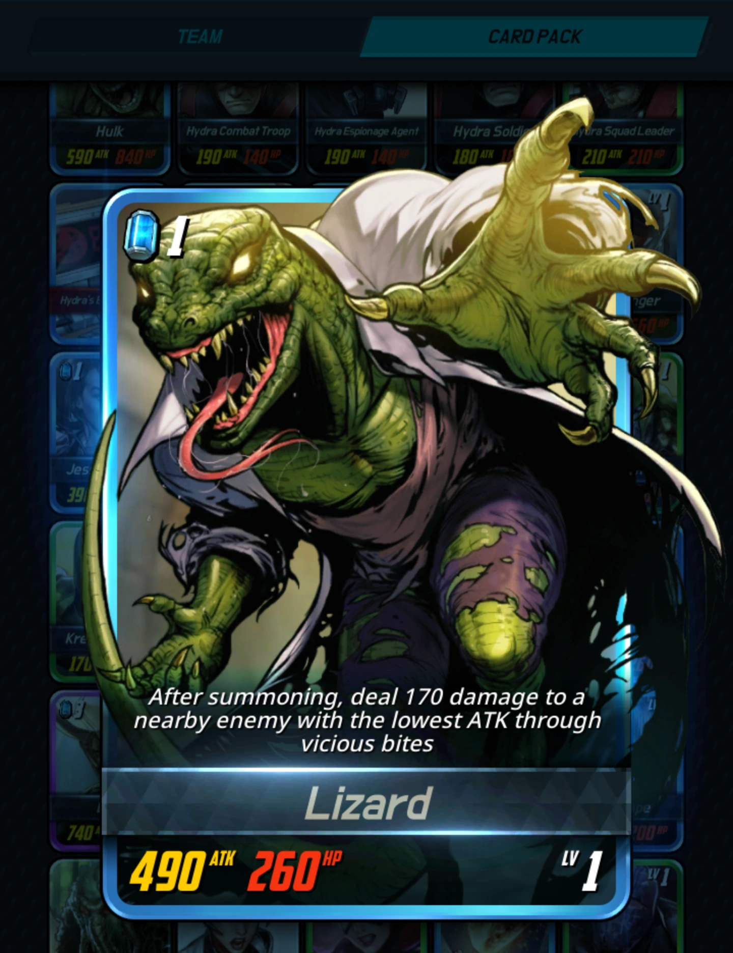 Lizard | Marvel Battle Lines Wiki | Fandom