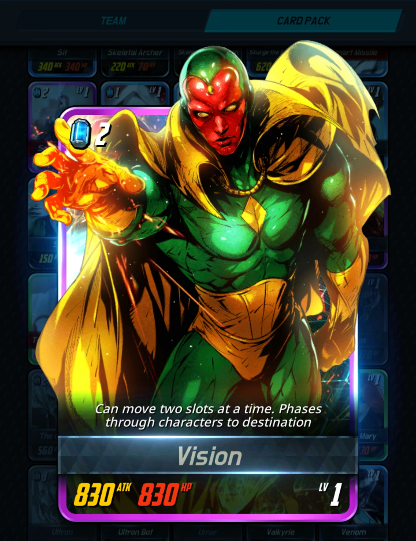 Vision | Marvel Battle Lines Wiki | Fandom