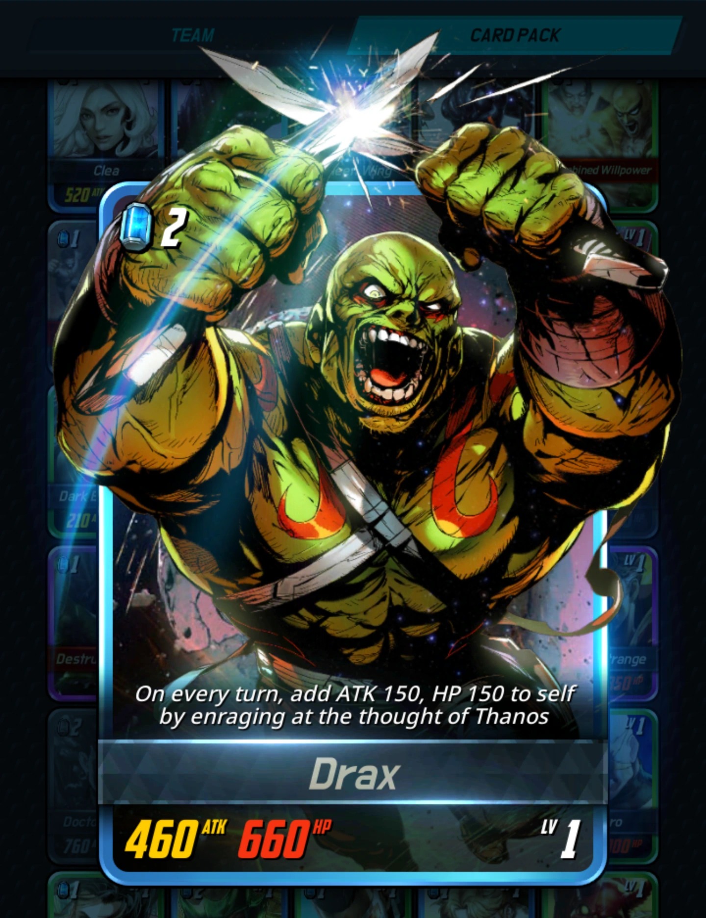 Drax | Marvel Battle Lines Wiki | Fandom