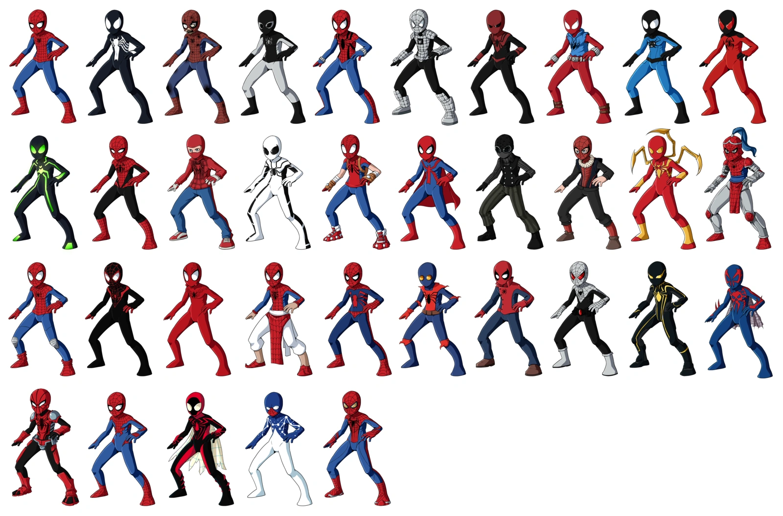 Imagen - Spider man alternate versions by raindante-d5kkmyc.png ...