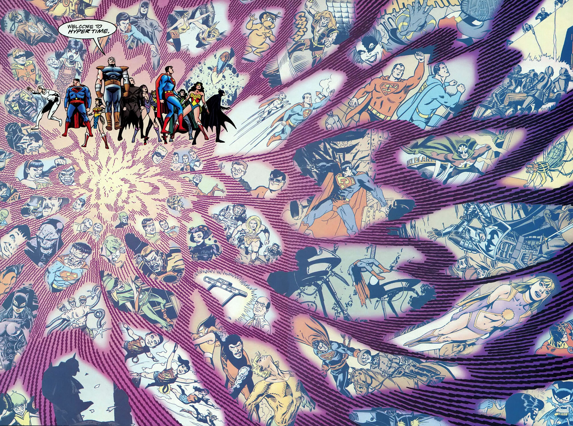 El Hypertime de vuelta en el universo DC