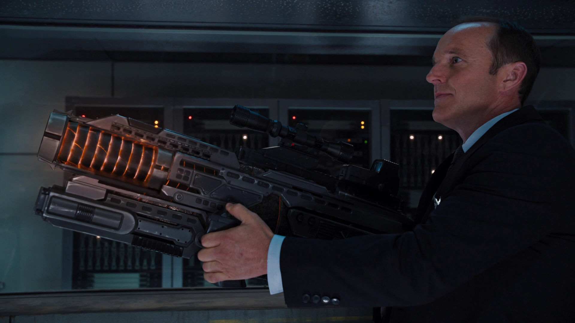 In Avengers (2012) the prototype weapon that Agent Coulson uses has a ...