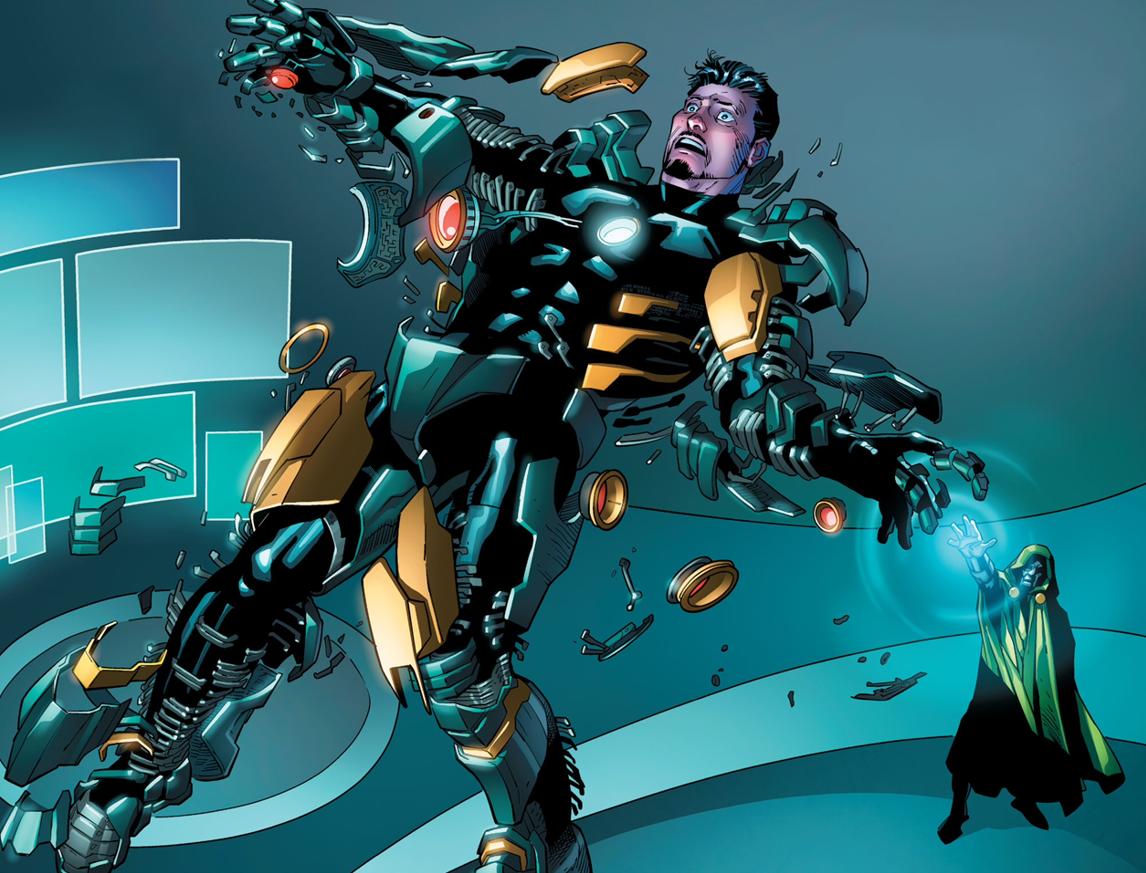 Image - Anthony Stark (Earth-616) vs. Victor von Doom (Earth-TRN363 ...