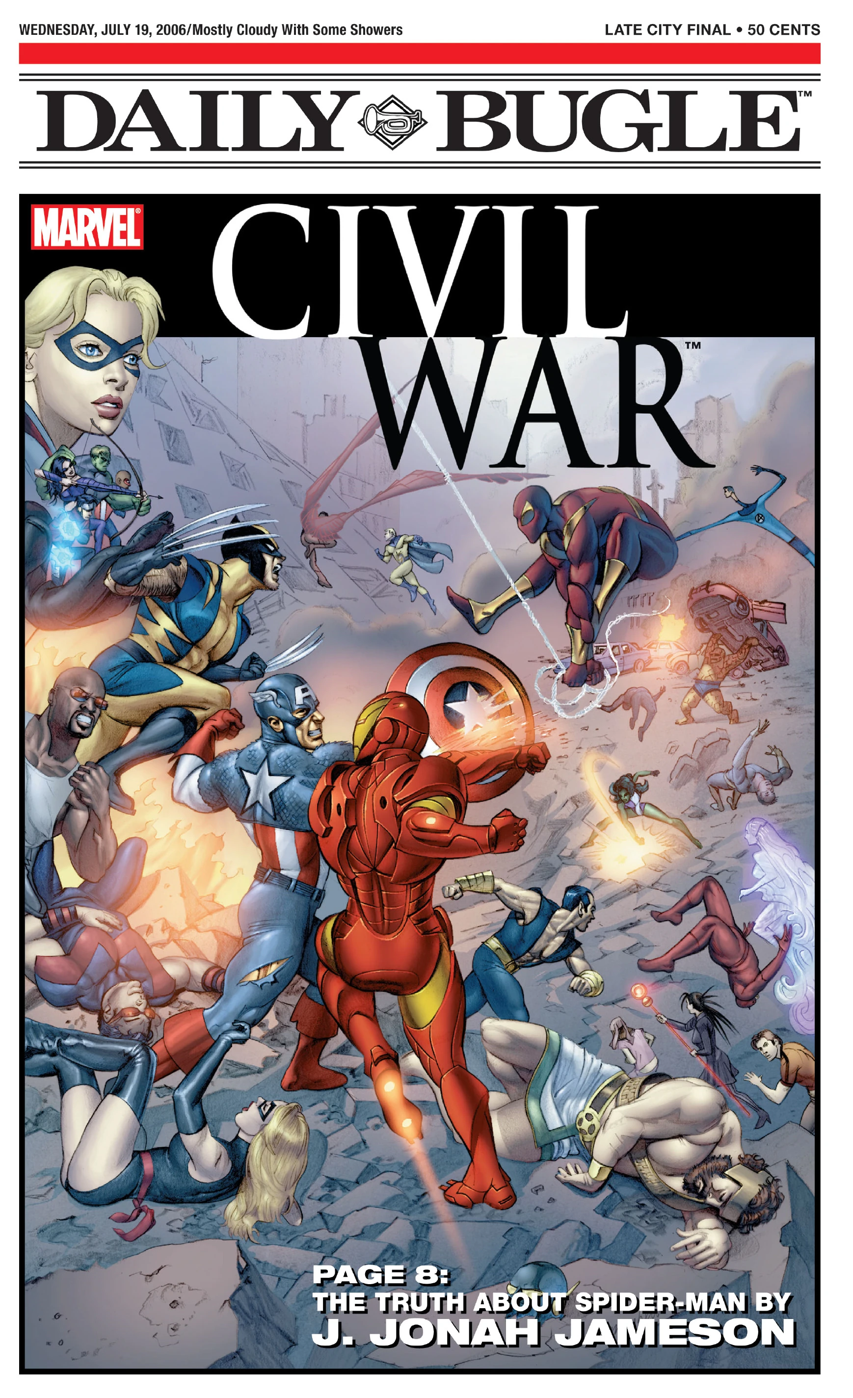 Daily Bugle Civil War Newspaper Special Vol 1 1 | Marvel Database | Fandom