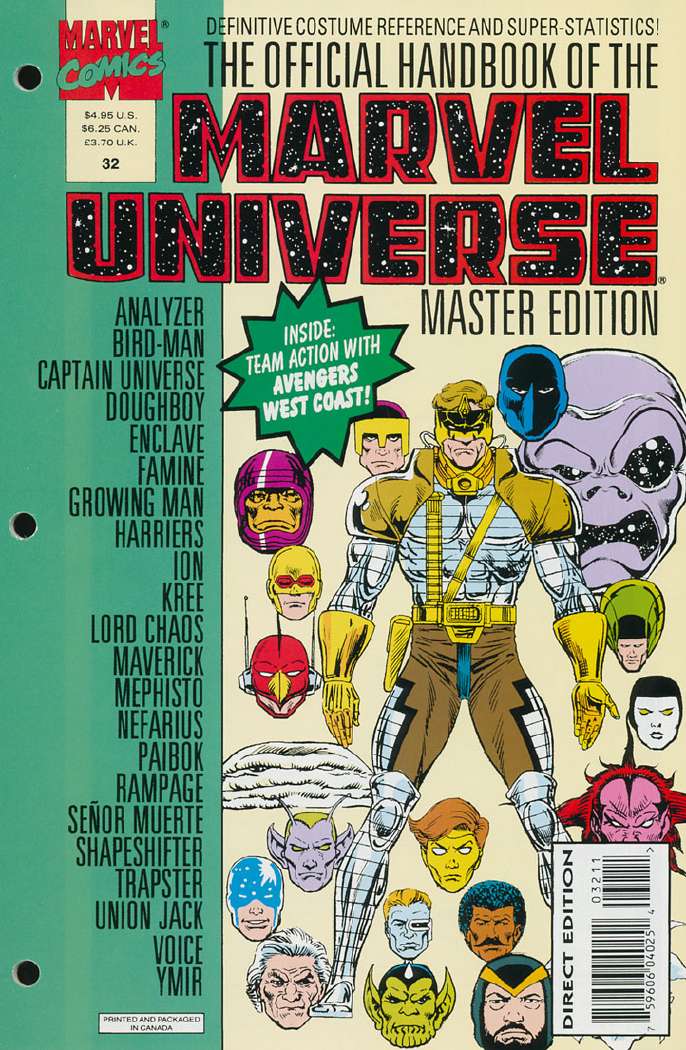 Official Handbook Of The Marvel Universe Master Edition Vol 1 32