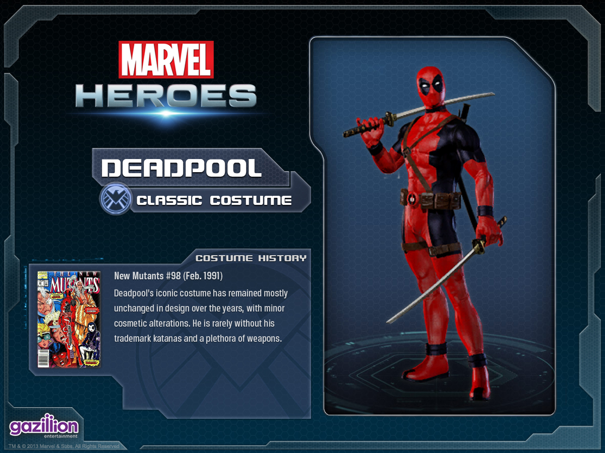 Image Costume Deadpool Classic Marvel Heroes Wiki Fandom