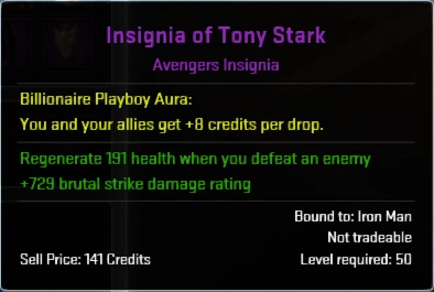 Avengers Insignia of Tony Stark | Marvel Heroes Wiki | Fandom