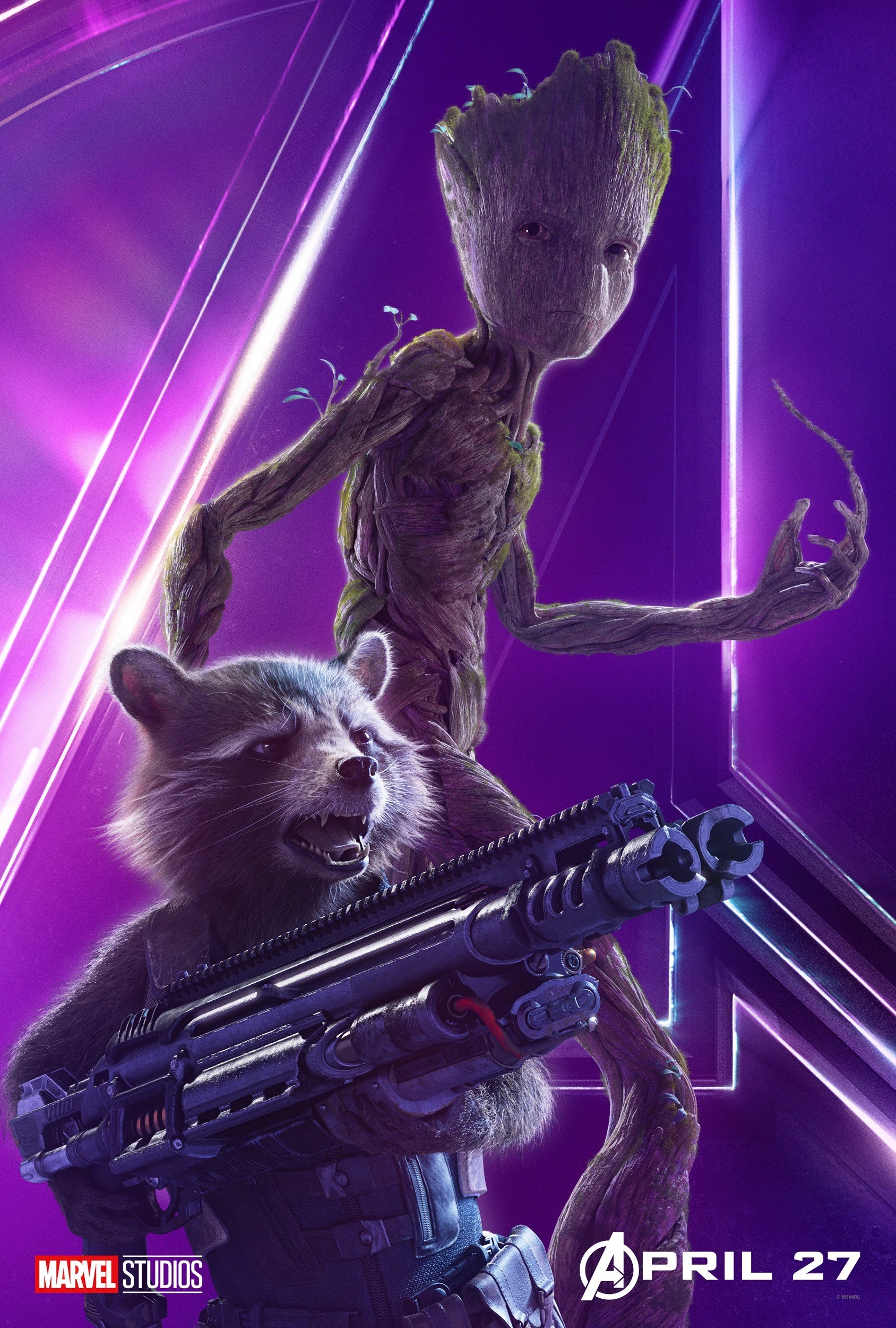 Image - Avengers Infinity War Rocket-Groot Poster.jpg | Marvel Movies ...