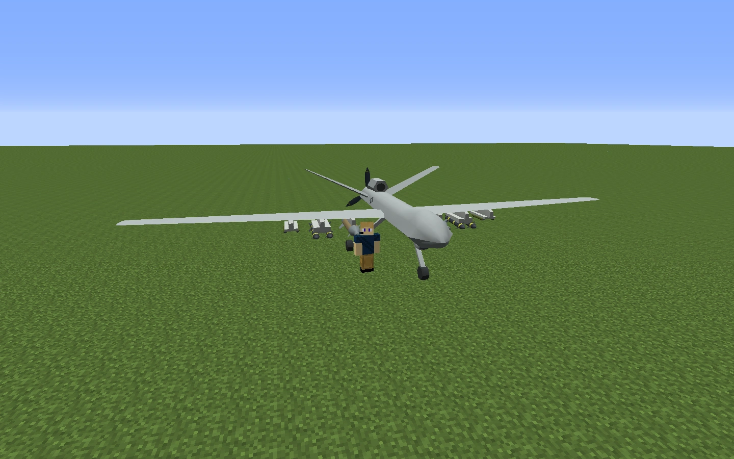MQ-9 Reaper (Requires UAV Station) | MC Heli Mod for Minecraft Wiki ...