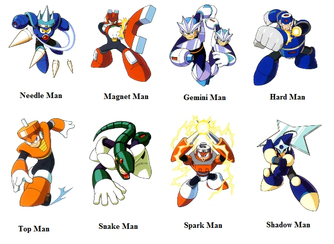 Bild - Mega Man 3 Bosses.png | Mega Man Wiki | FANDOM powered by Wikia