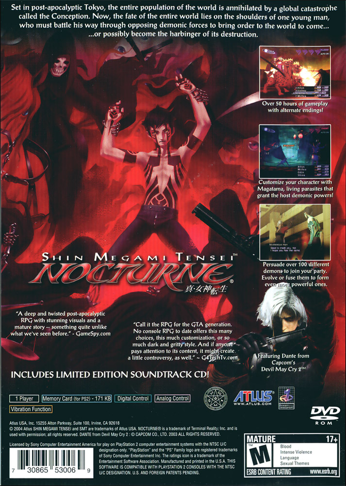 Shin Megami Tensei III: Nocturne | Megami Tensei Wiki | Fandom