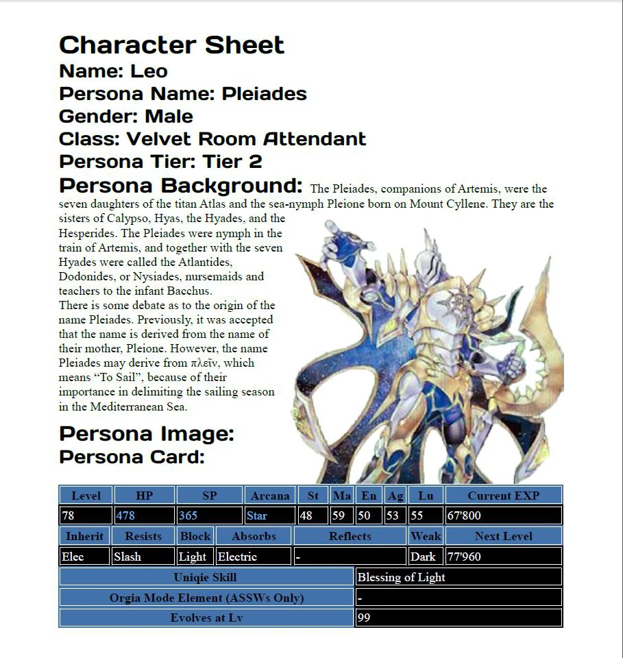 Forum:Persona Tabletop RPG (Fan-made, WIP) | Megami Tensei Wiki ...