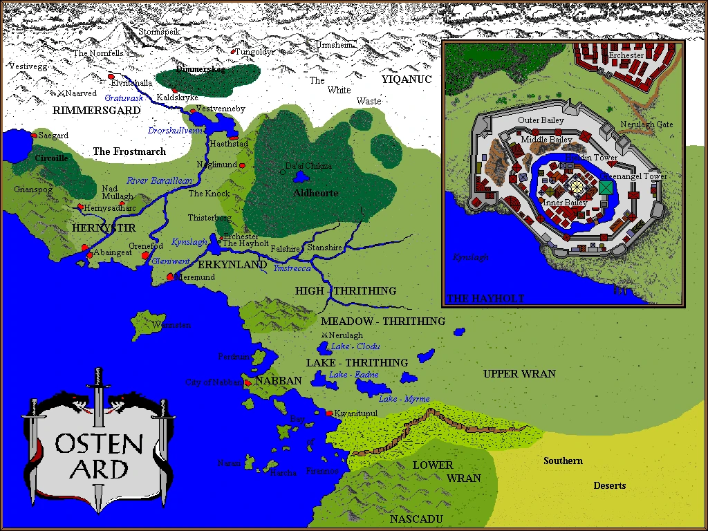 Osten Ard map | Memory Sorrow and Thorn Wiki | Fandom