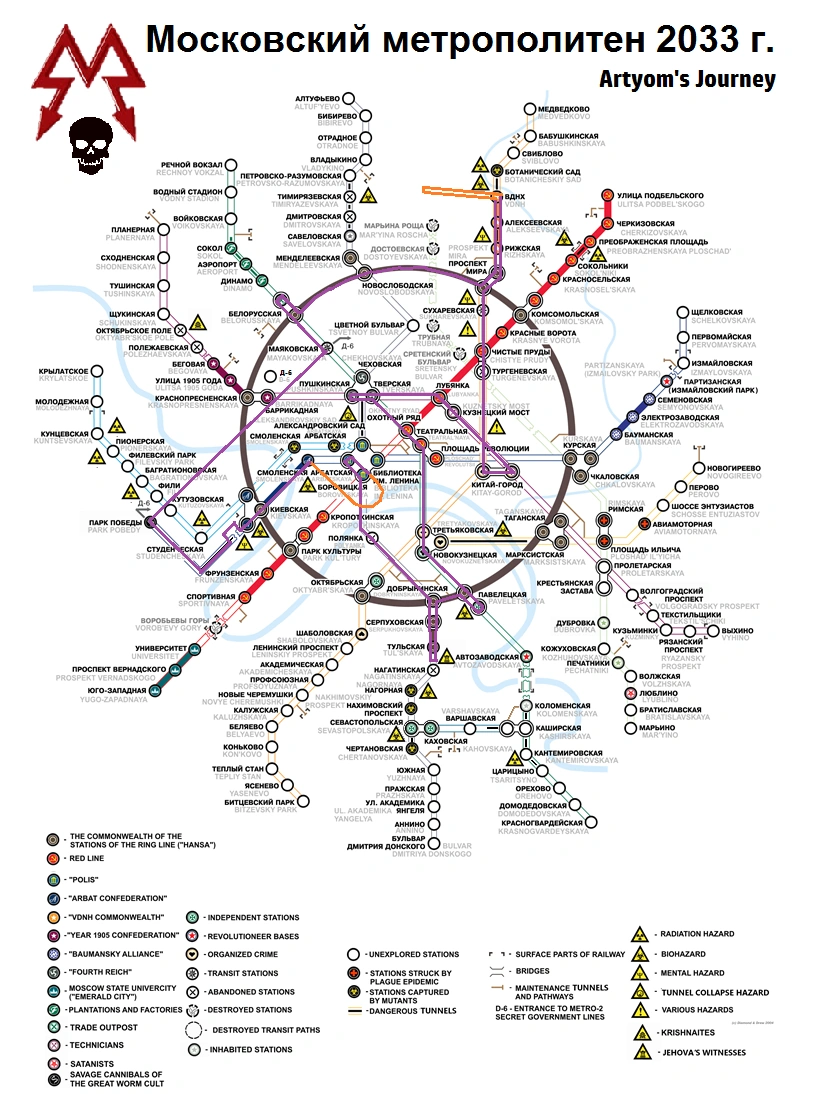 Mapa Metro 2033 - Mapa