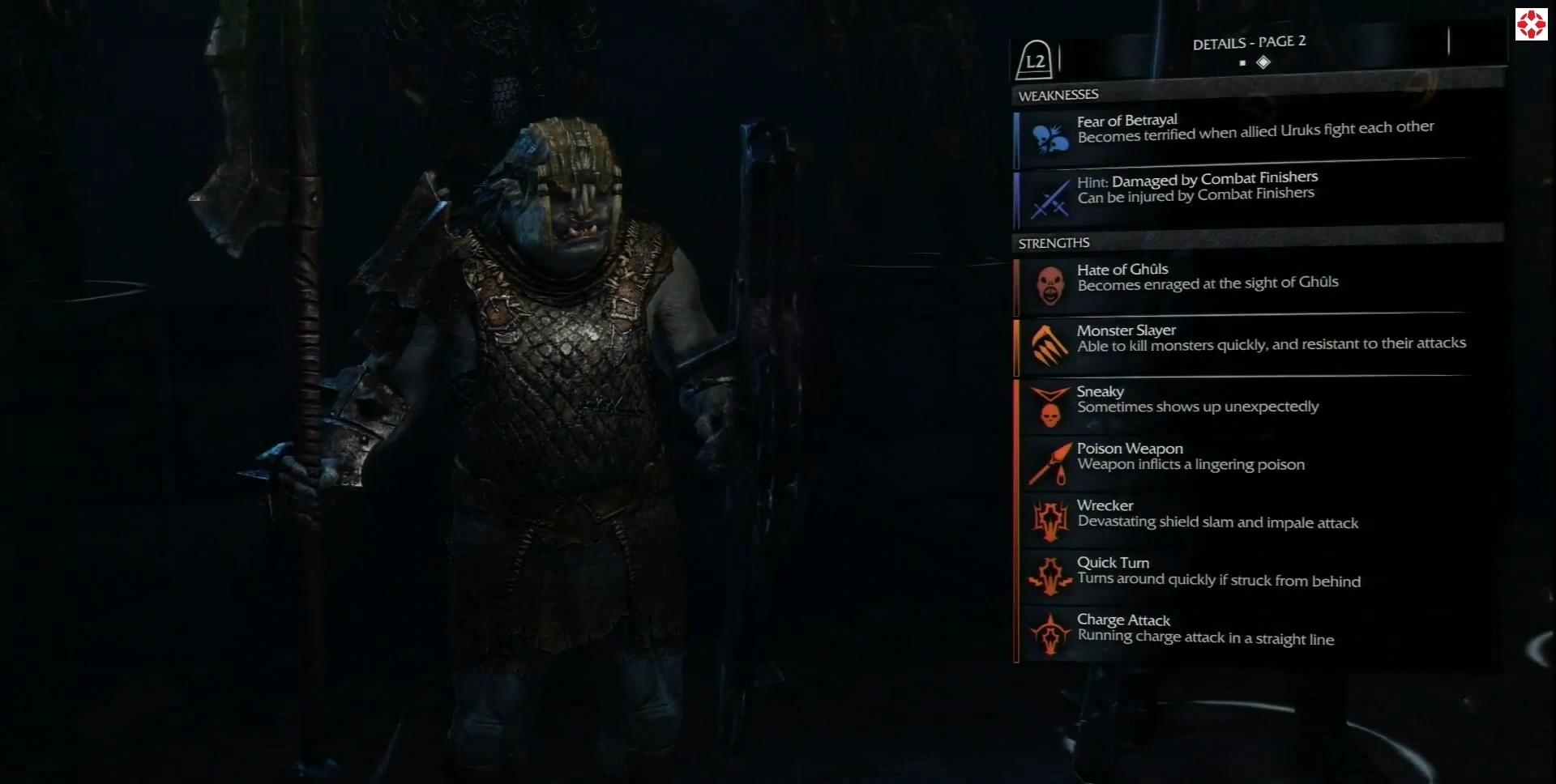 Nemesis Traits | Middle-earth: Shadow of War Wiki | FANDOM powered by Wikia