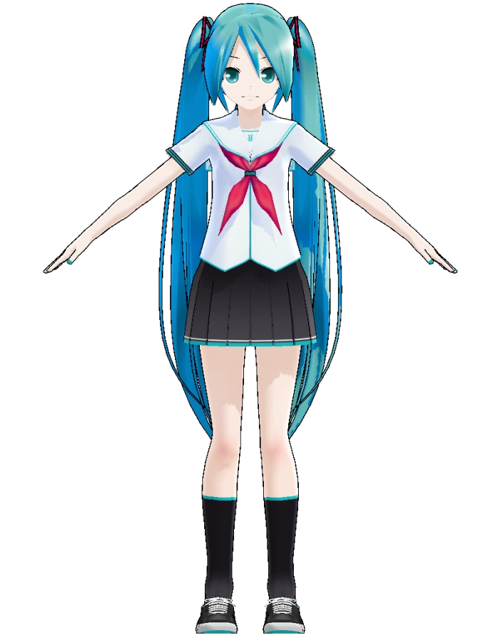 Miku Hatsune Schoolgirl Summer (Lat) | MikuMikuDance Wiki | FANDOM ...