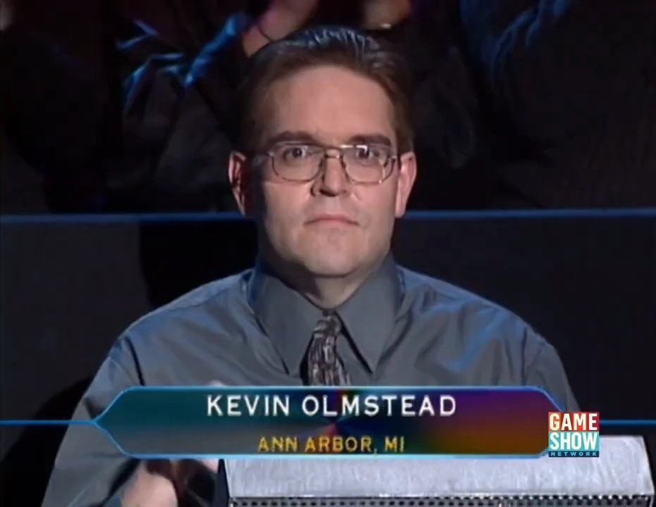 Kevin Olmstead | Who Wants To Be A Millionaire Wiki | Fandom