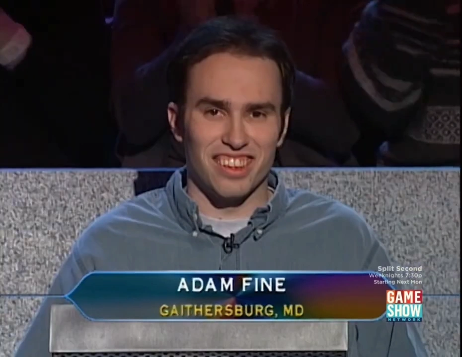 Adam Fine | Who Wants To Be A Millionaire Wiki | FANDOM powered by Wikia