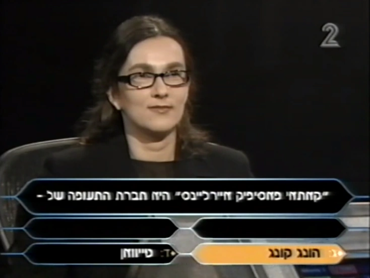 Irit Linur | Who Wants To Be A Millionaire Wiki | Fandom