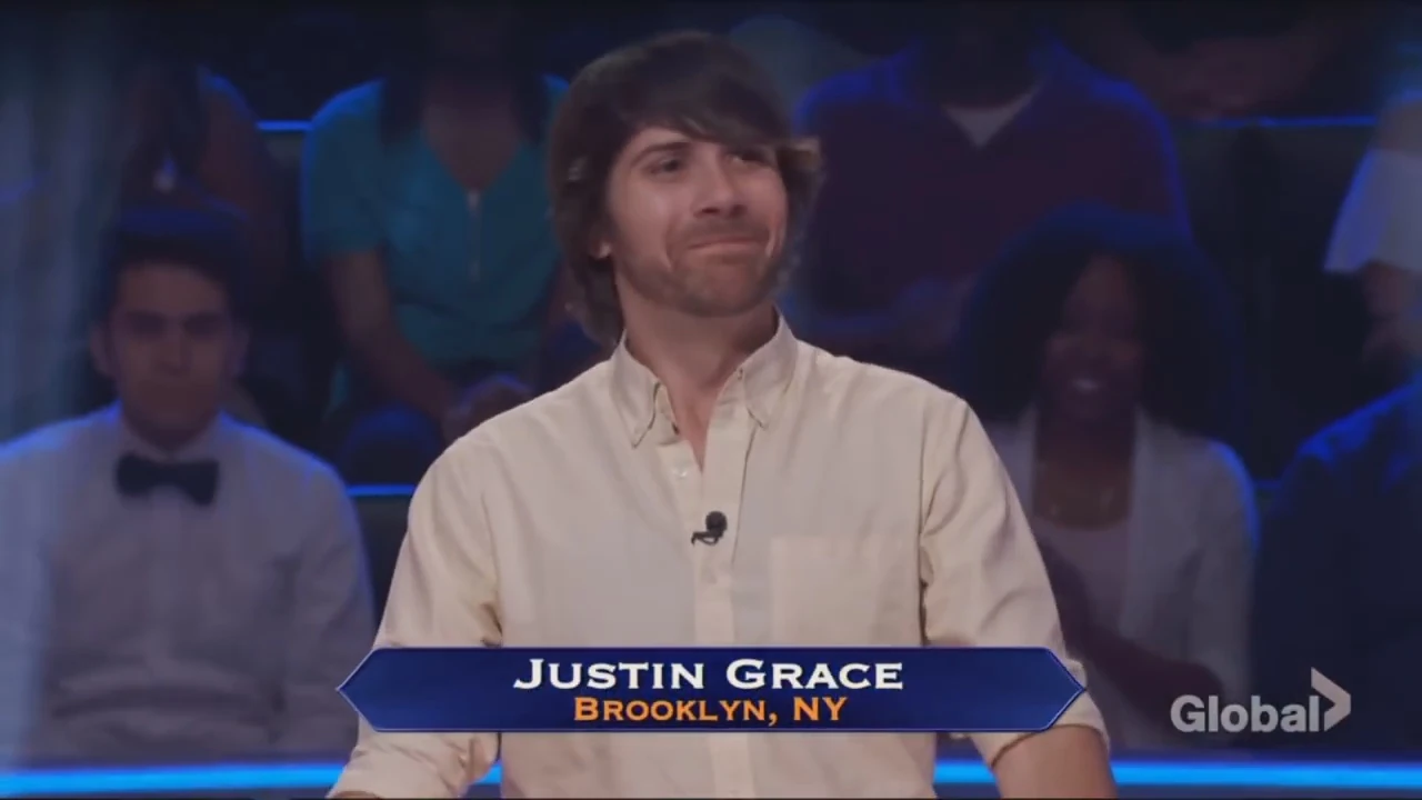Justin Grace | Who Wants To Be A Millionaire Wiki | Fandom