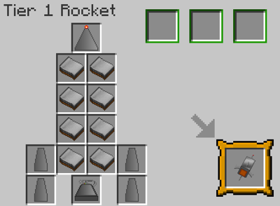 Tier 1 Rocket | Minecraft Big Dig Pack Wiki | Fandom