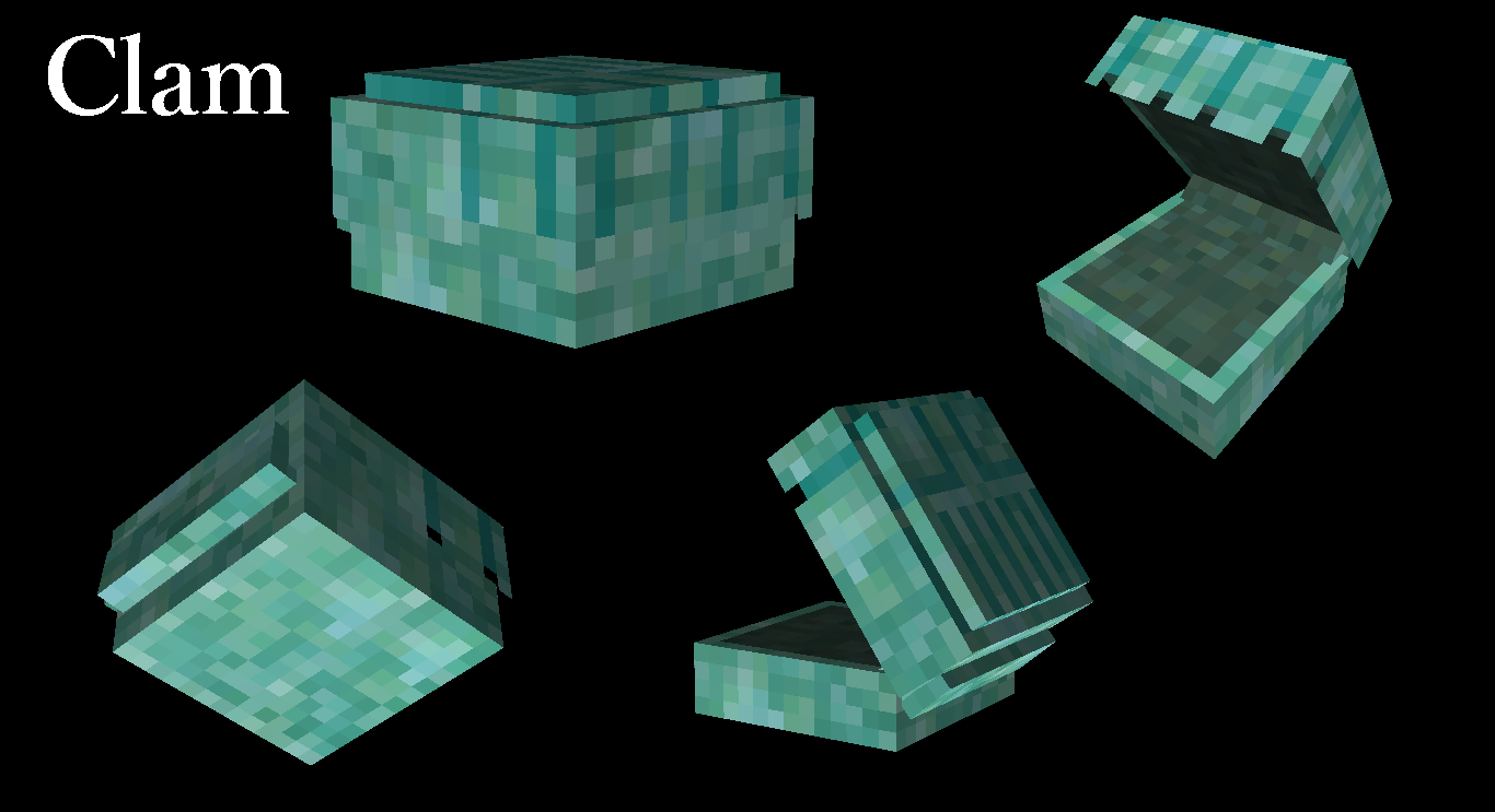 Clam (Mob) | Minecraft: Ultimate Edition Wikia | Fandom