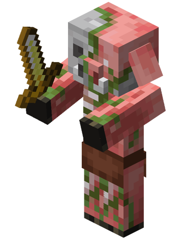 Zombie Piglin Minecraft Mob Skin