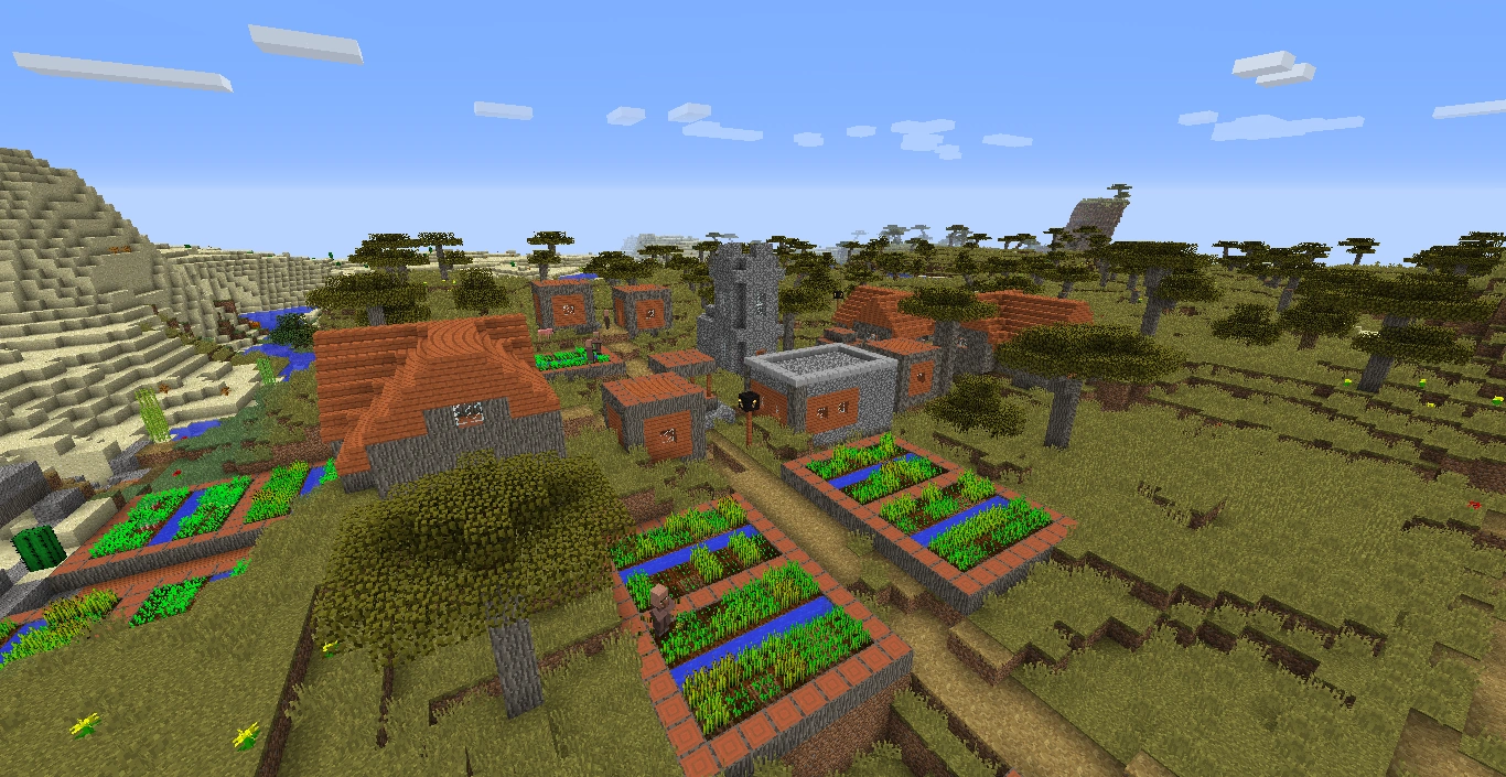 Imagen - Aldea de la sabana.png | Minecraftpedia | FANDOM powered by Wikia