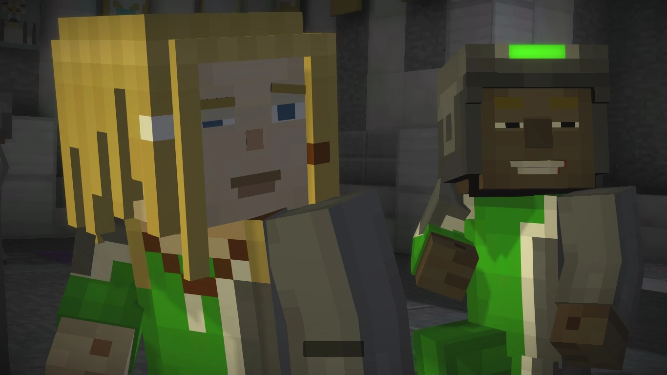 Image - Mcsm ep8 NellatstartofLavaRace.jpg | Minecraft Story Mode Wiki ...