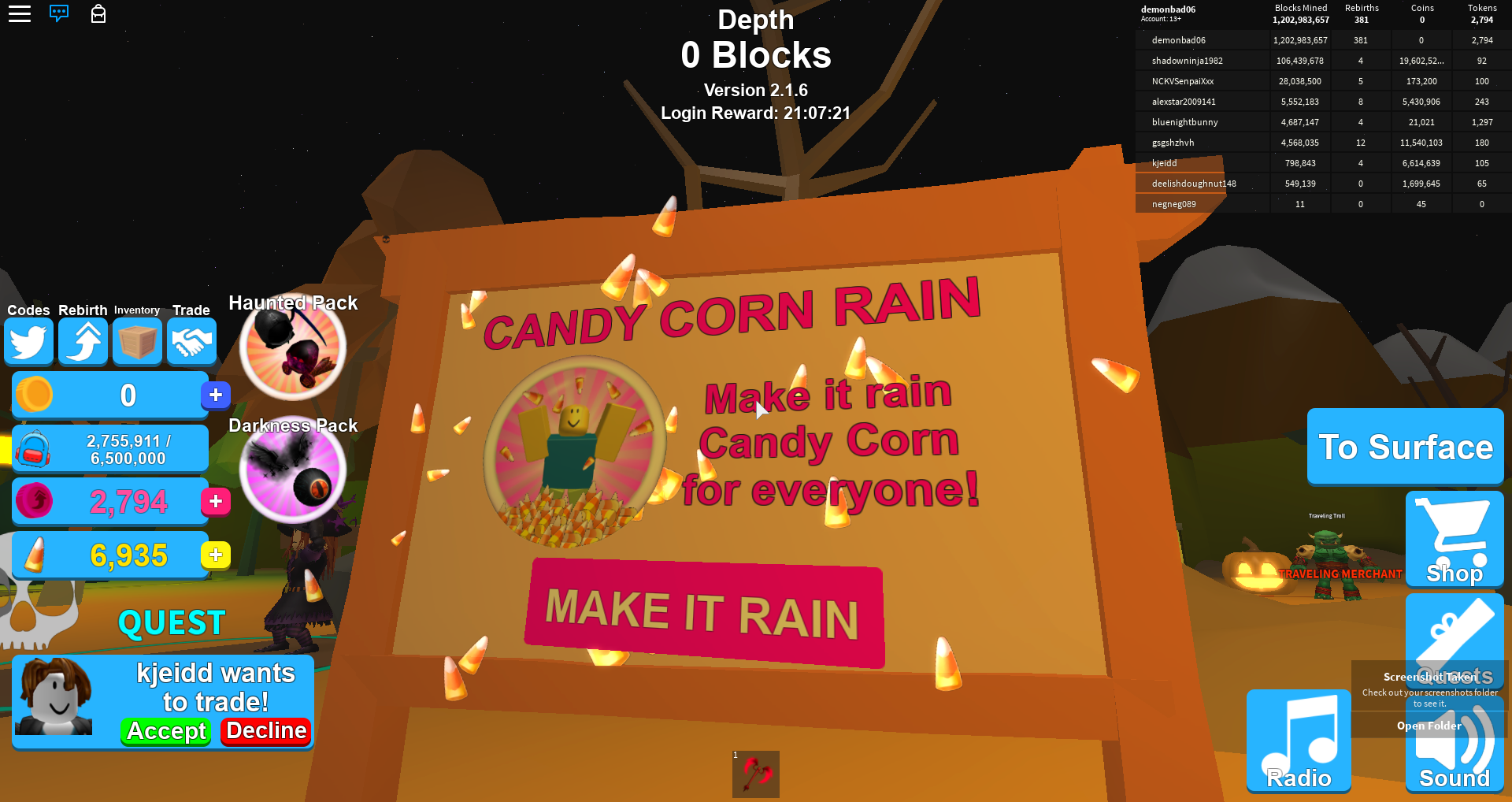Candy Corn Rain | Mining Simulator Wiki | Fandom