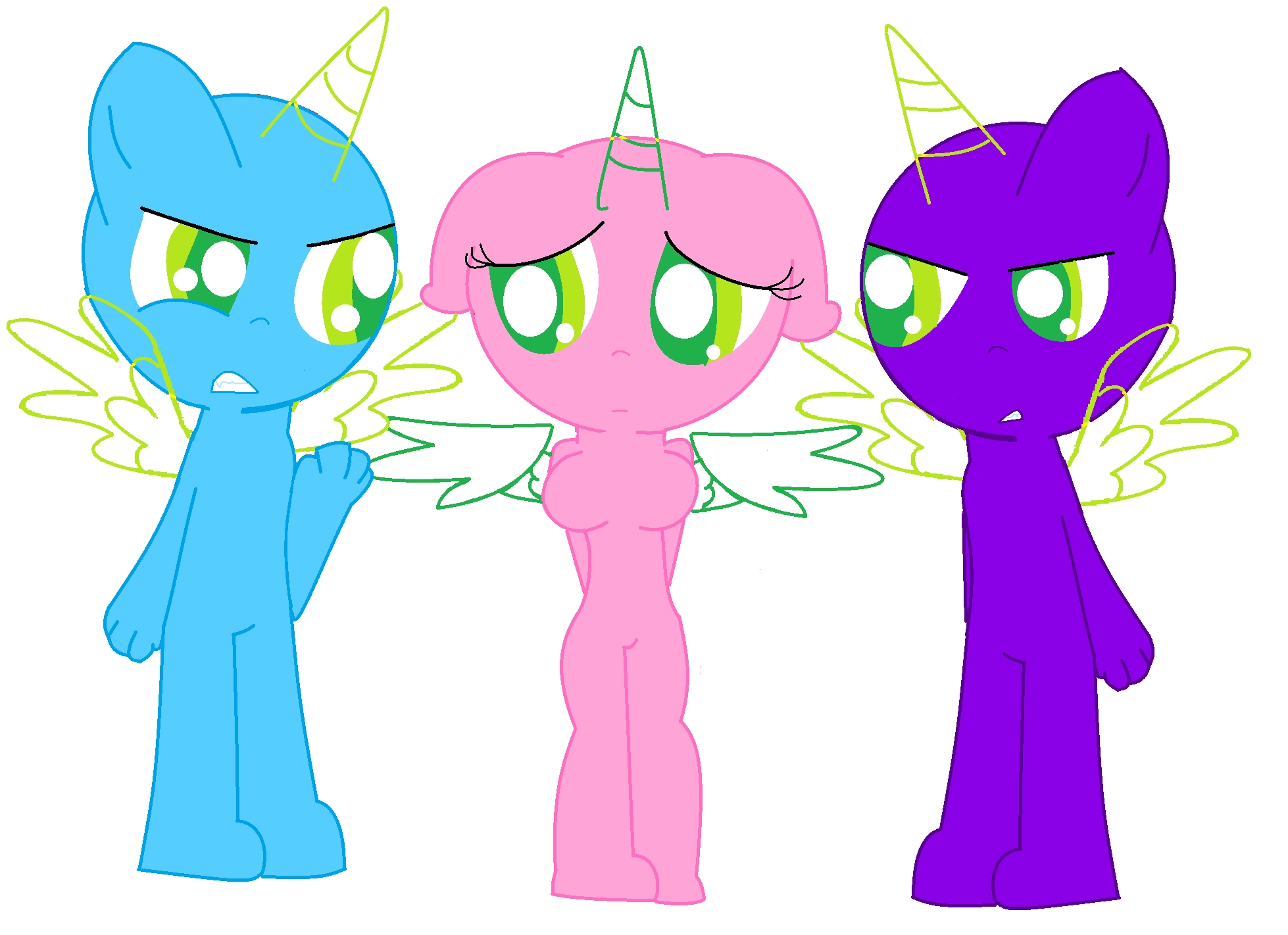 Imagen - Anthro pony base love triangle.png | Wiki Mi Pequeño Pony: Fan ...