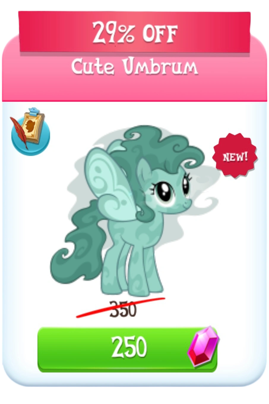 Cute Umbrum | The My Little Pony Gameloft Wiki | Fandom