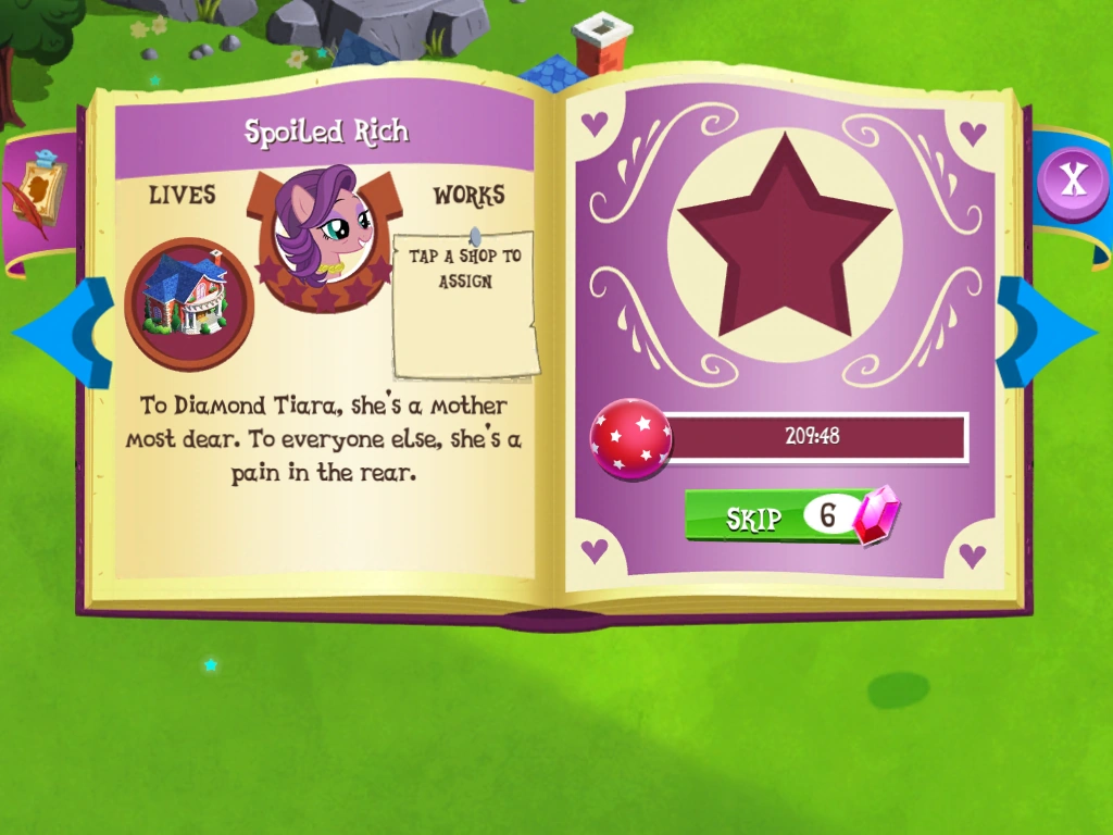 Spoiled Rich | The My Little Pony Gameloft Wiki | Fandom