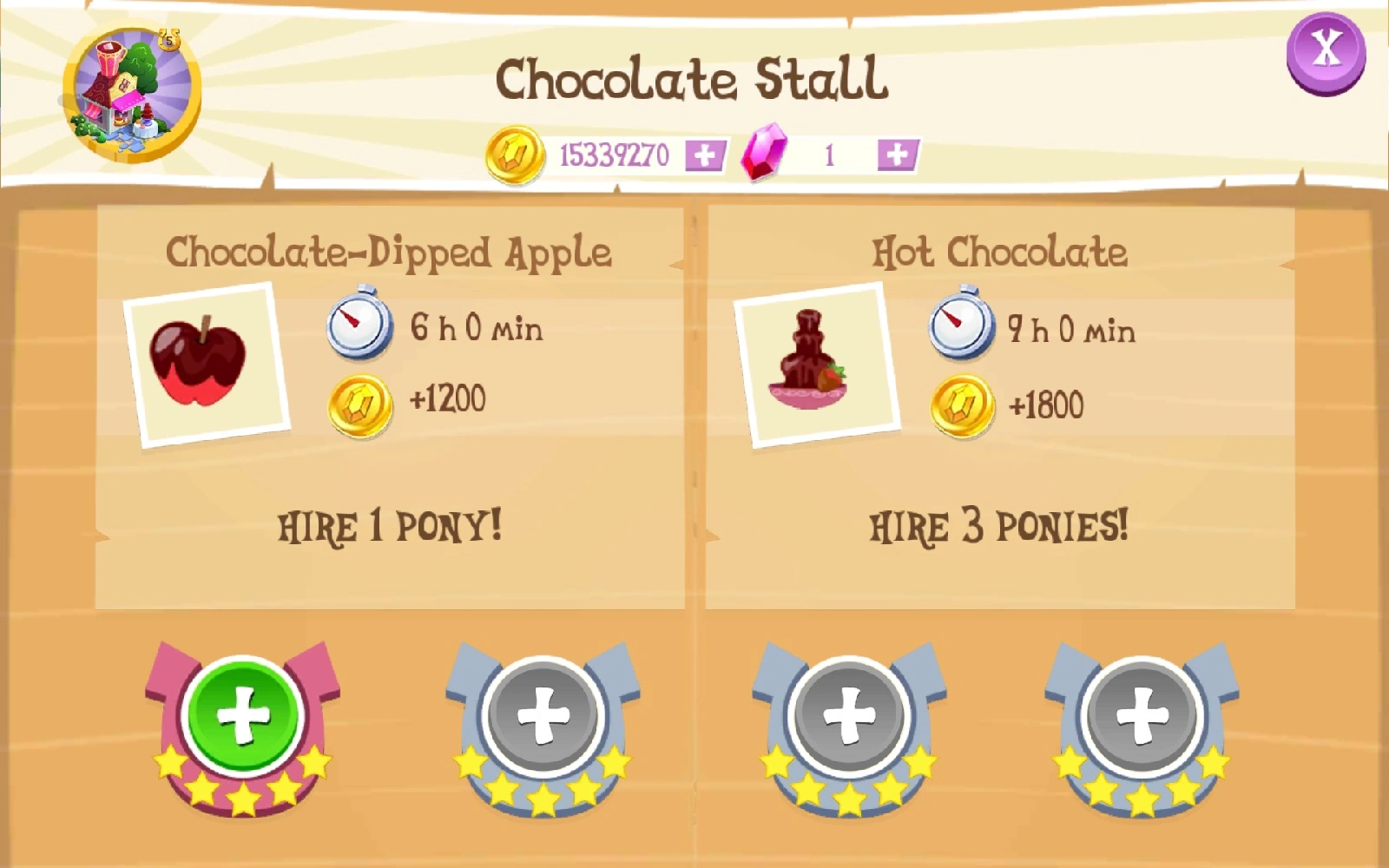 Chocolate Stall | The My Little Pony Gameloft Wiki | Fandom
