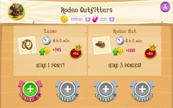 Rodeo Outfitters | The My Little Pony Gameloft Wiki | Fandom